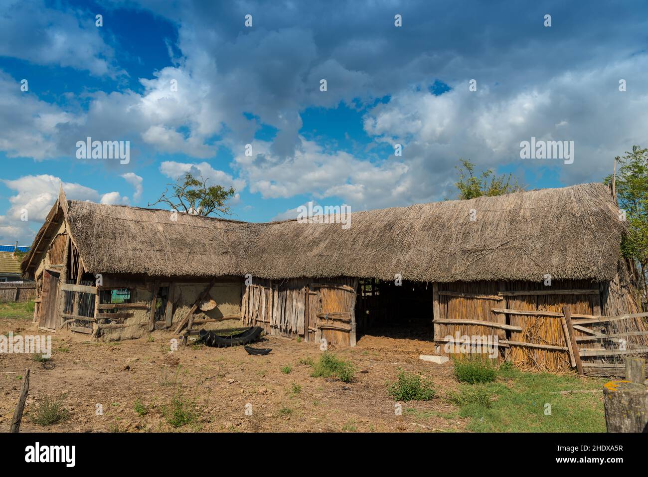 farm, open stall, farms, homestead, open stalls Stock Photo - Alamy