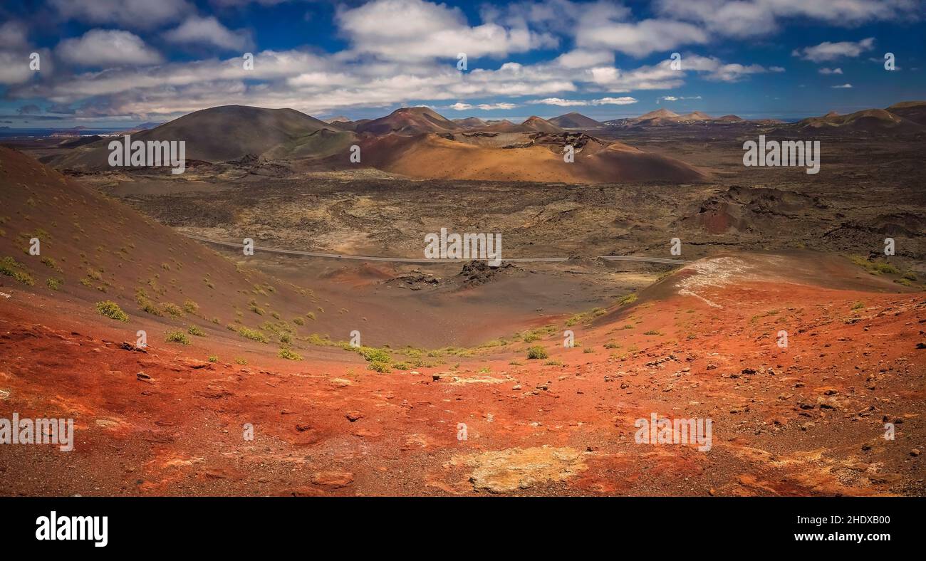 lanzarote, volcano island, national park timanfaya, lanzarotes, volcano ...
