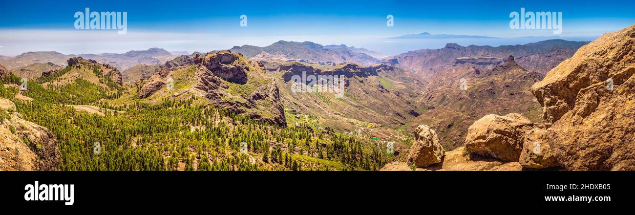 mountain range, canaries, grand canary, mountain ranges, canary, gran ...