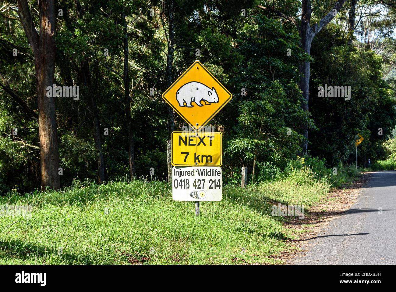 Wombat road sign hi-res stock photography and images - Alamy