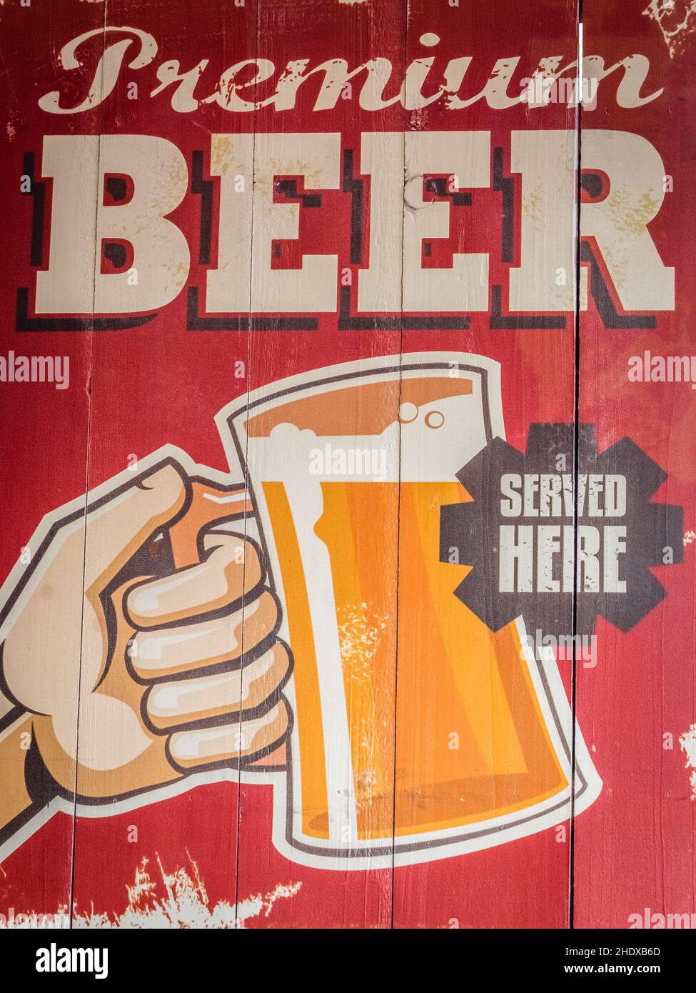 Vintage beer sign hi-res stock photography and images - Alamy