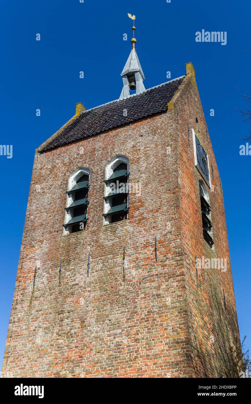 Tower of the historic church in Baflo, Netherlands Stock Photo - Alamy