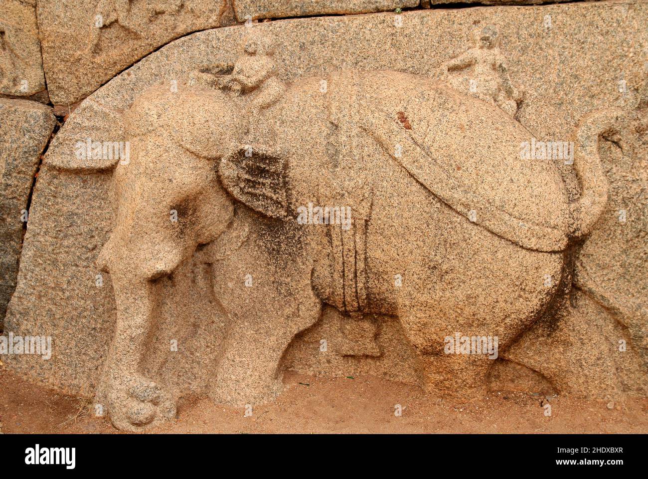 sandstone, relief, elephant, hampi, sandstones, reliefs, elephants ...