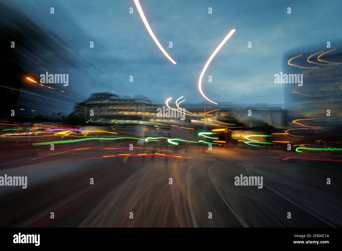 blurred motion, road traffic, blur, blured, blurred motions, blurring ...