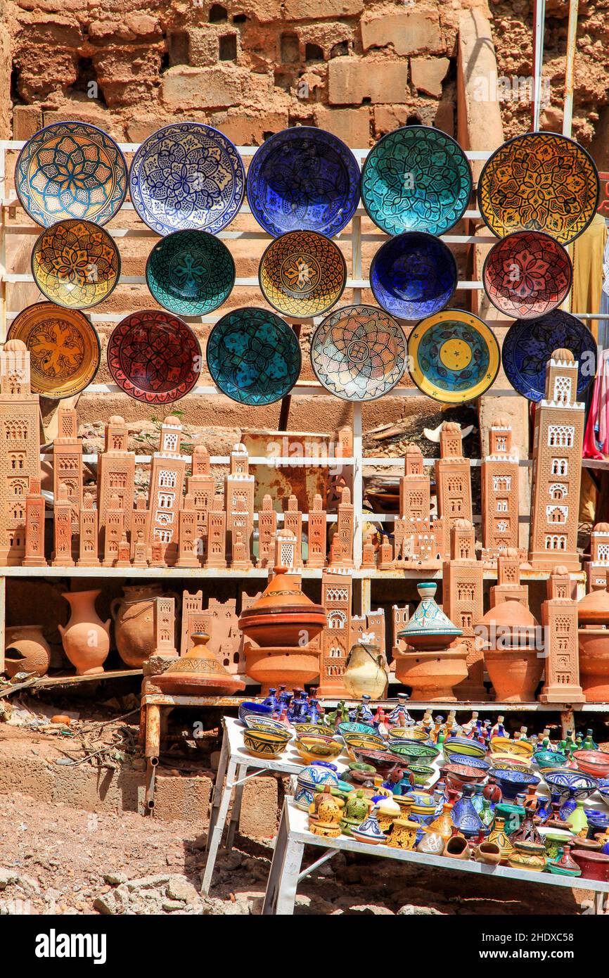 market, souvenir, souk, pottery merchandise, markets, souvenirs, souks ...