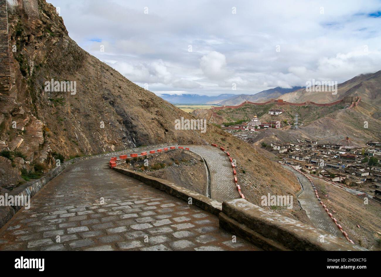 mountain, tibet, road, mountains, tibets, roads, street, streets Stock ...