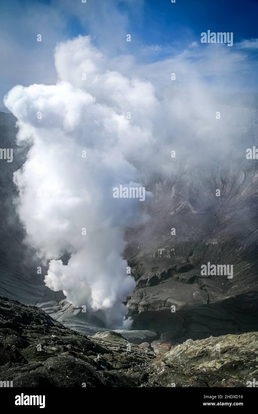 volcanic, crater, java, volcanics, craters, javas Stock Photo - Alamy