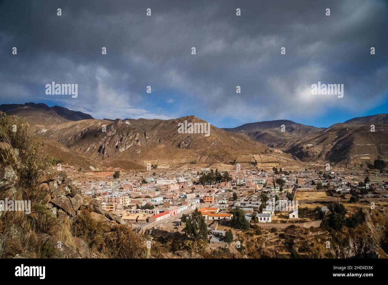 settlement, chivay, Colca Canyon, settlements, chivays Stock Photo - Alamy