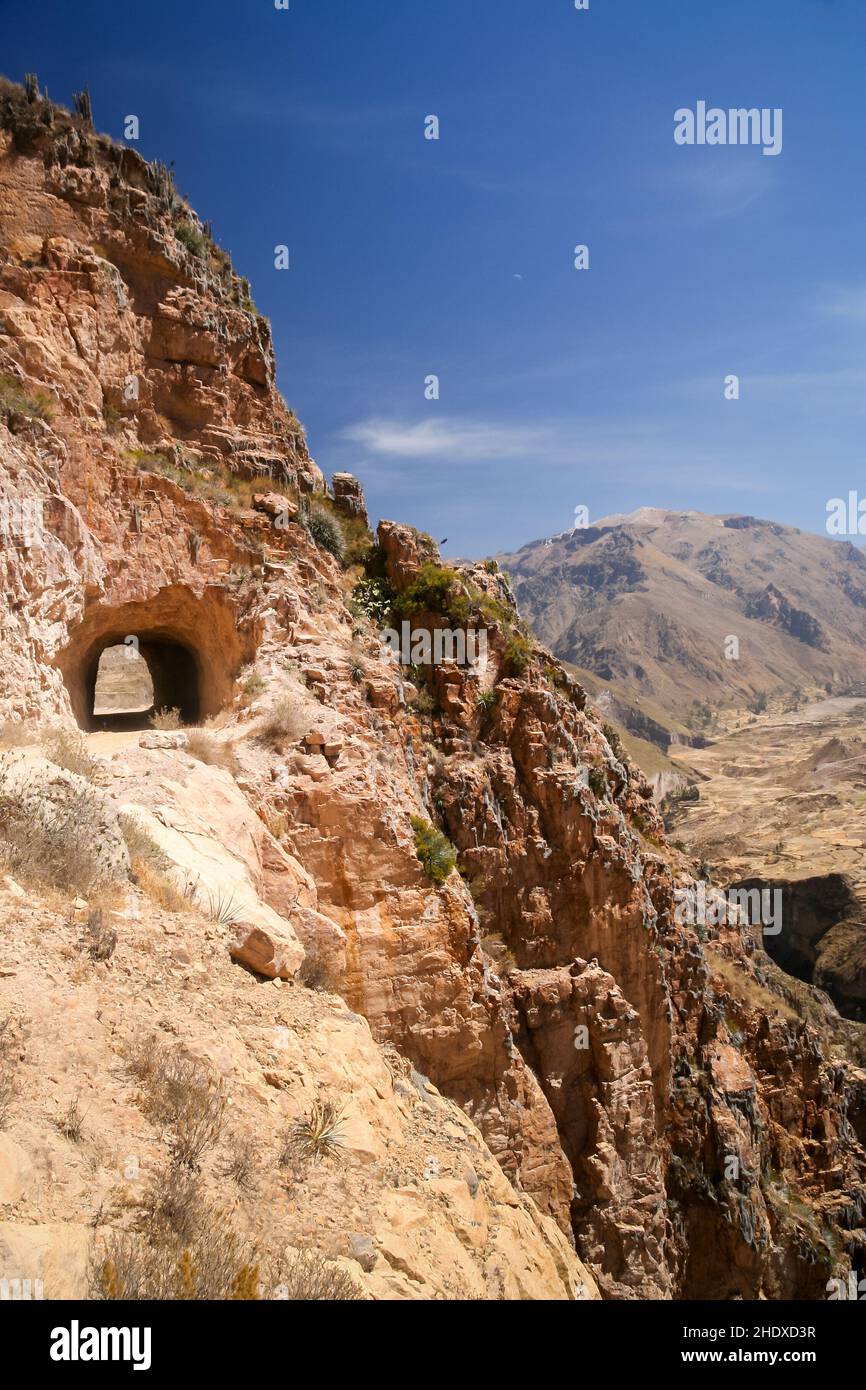 canyon, trail, Colca Canyon, trails Stock Photo - Alamy