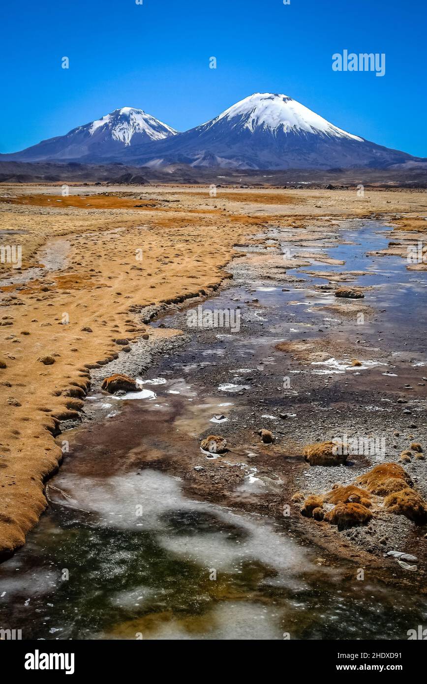 stratovolcano, Lauca National Park, parinacota, stratovolcanos, volcano ...