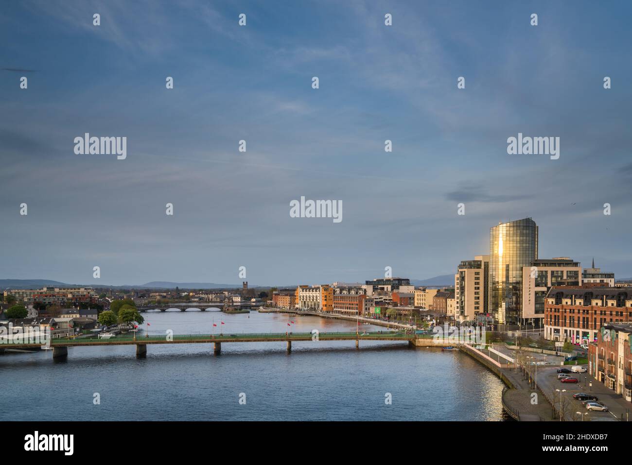 river, urban, shannon, limerick, rivers, urbans, shannons Stock Photo ...