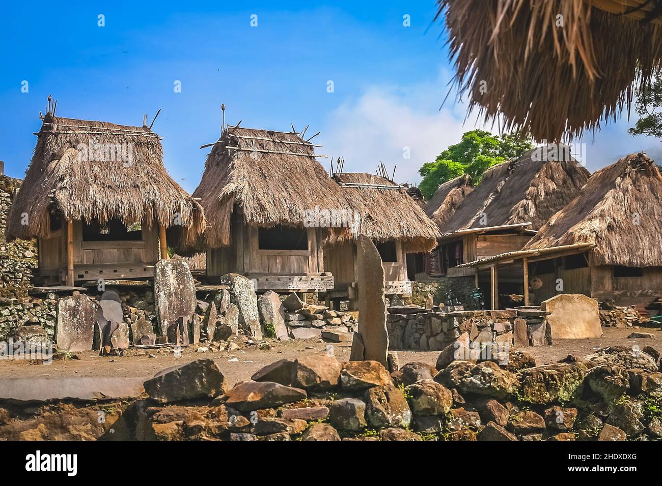 village, indonesia, bena, ngada, villages, indonesias Stock Photo - Alamy