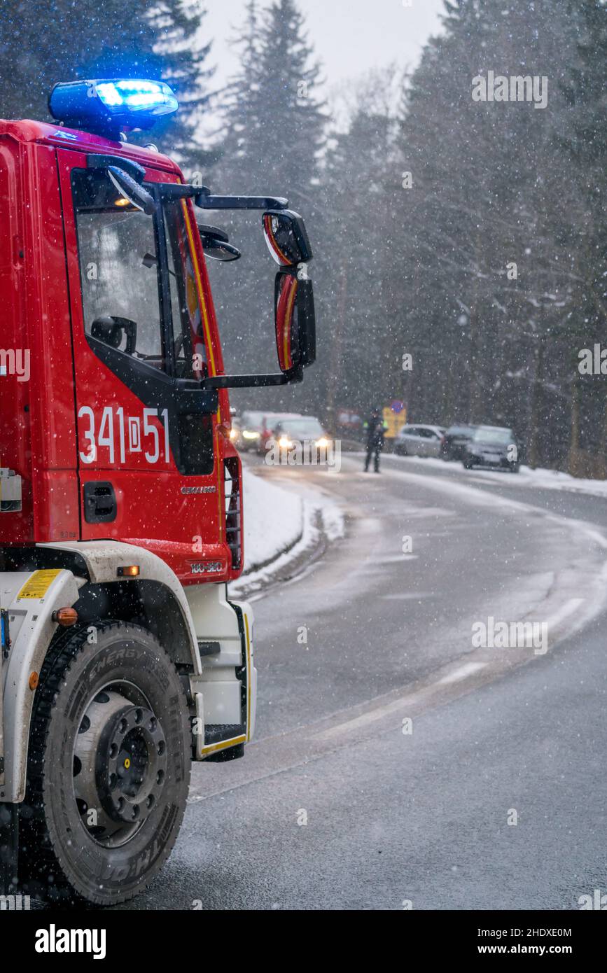 winter, fire fighting, winters Stock Photo - Alamy
