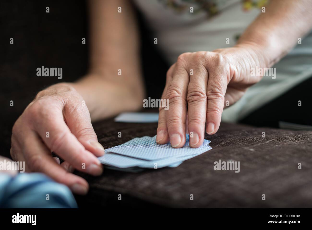 Old ladies playing cards hi-res stock photography and images - Alamy