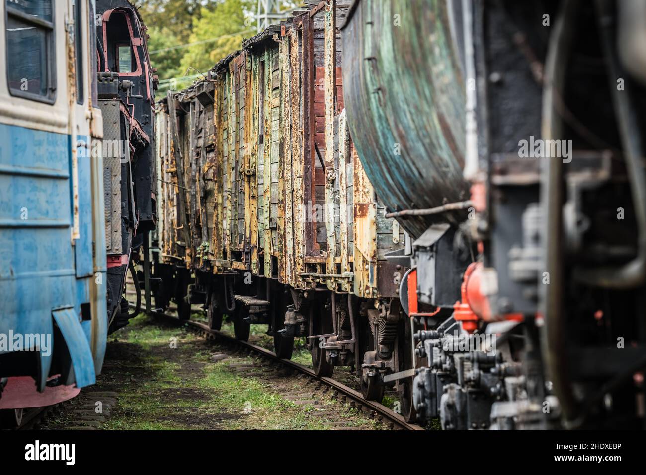 freight wagon, discarded, freight wagons, discardeds Stock Photo - Alamy