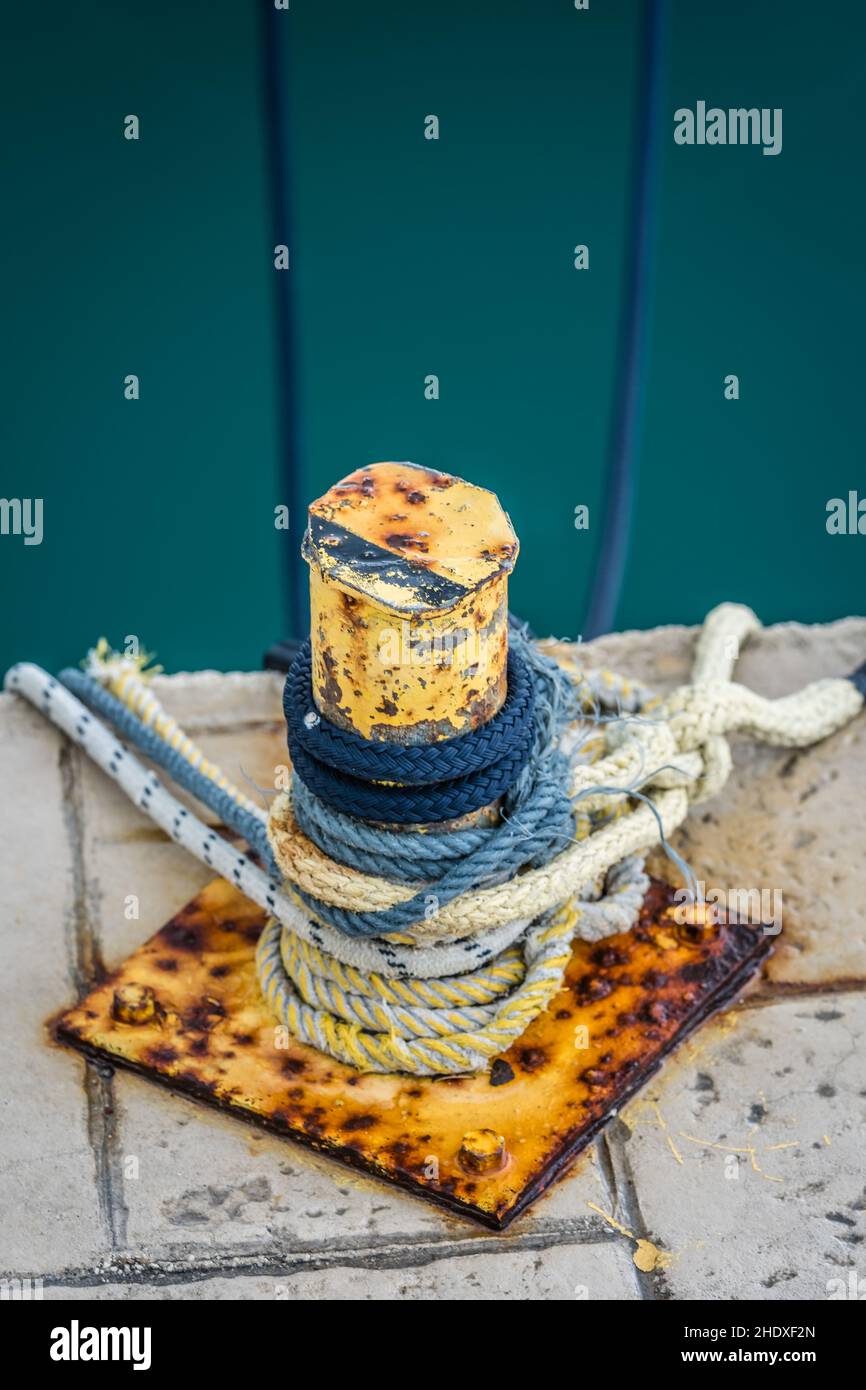Rusted traffic bollard hi-res stock photography and images - Alamy