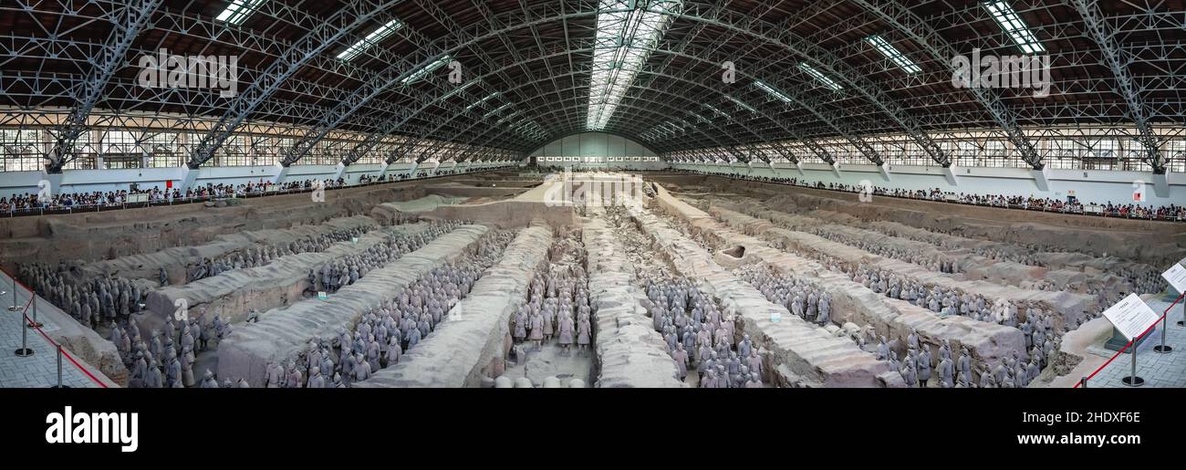 graves, mausoleum qin shihuangdis, grave Stock Photo - Alamy