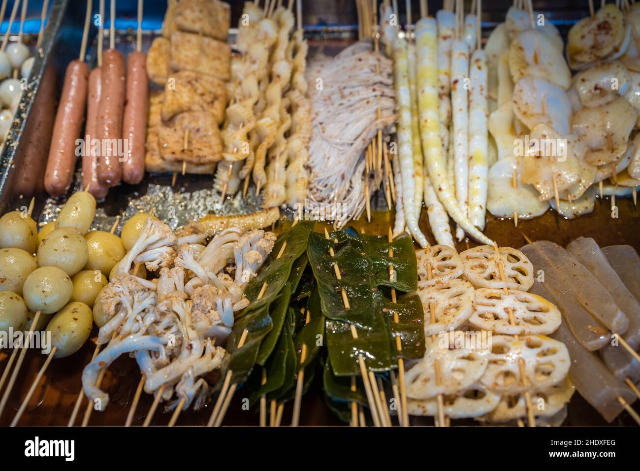 skewers, streetfood, skewer Stock Photo - Alamy