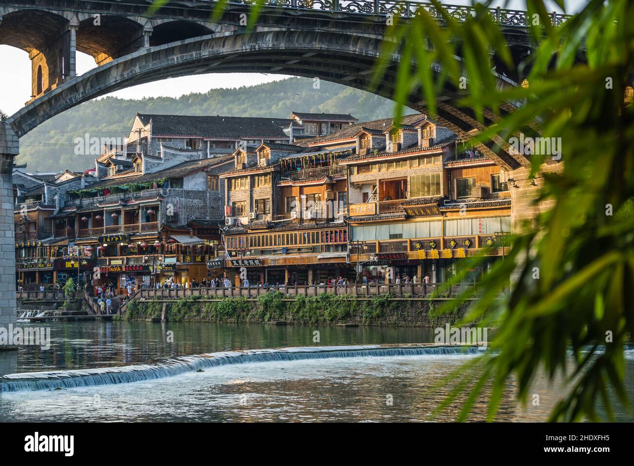 old town, arch bridge, fenghuang, old towns, arch bridges Stock Photo ...