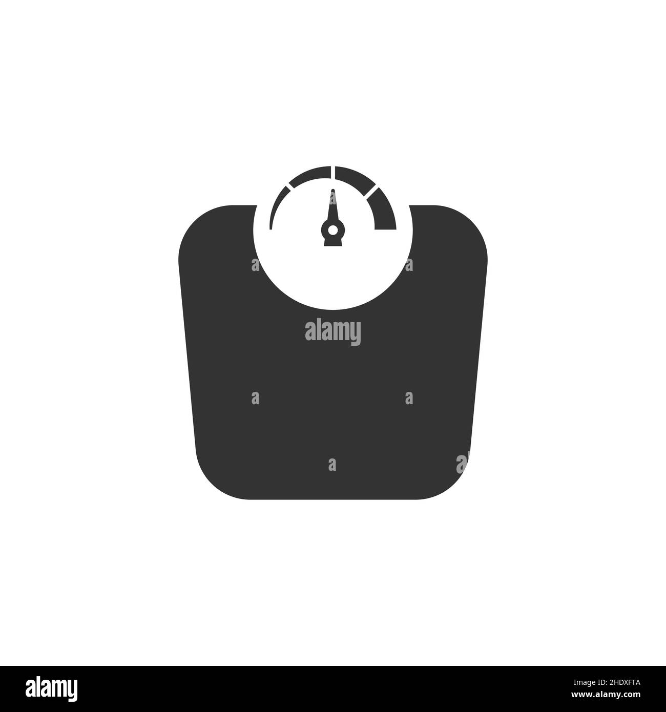 Bathroom weight scale icon in flat style. Mass measurement vector ...