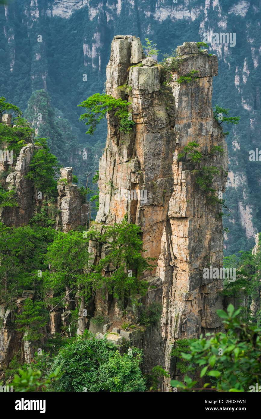 rock formation, wulingyuan, rock formations Stock Photo - Alamy