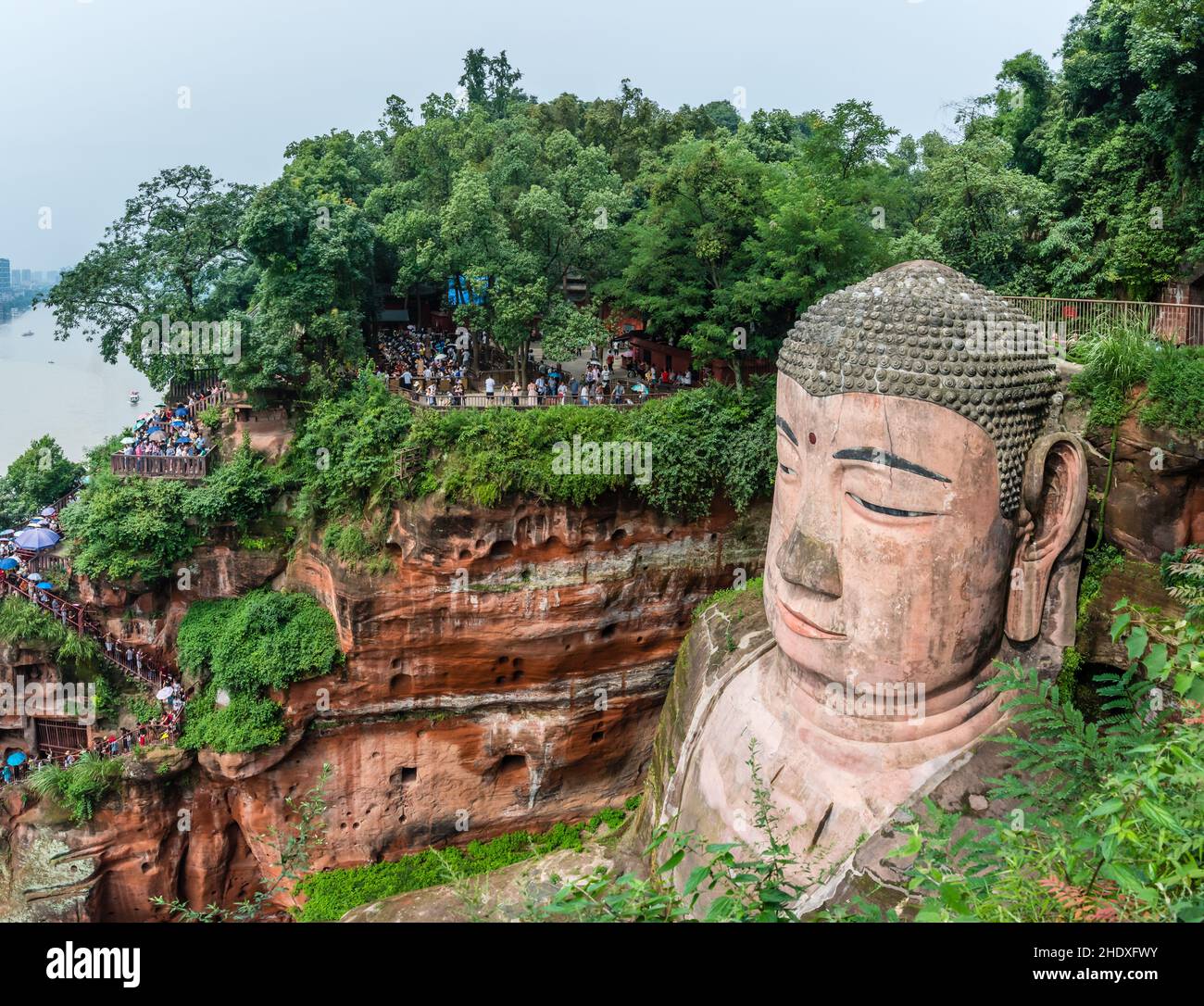 leshan, leshan giant buddha Stock Photo - Alamy