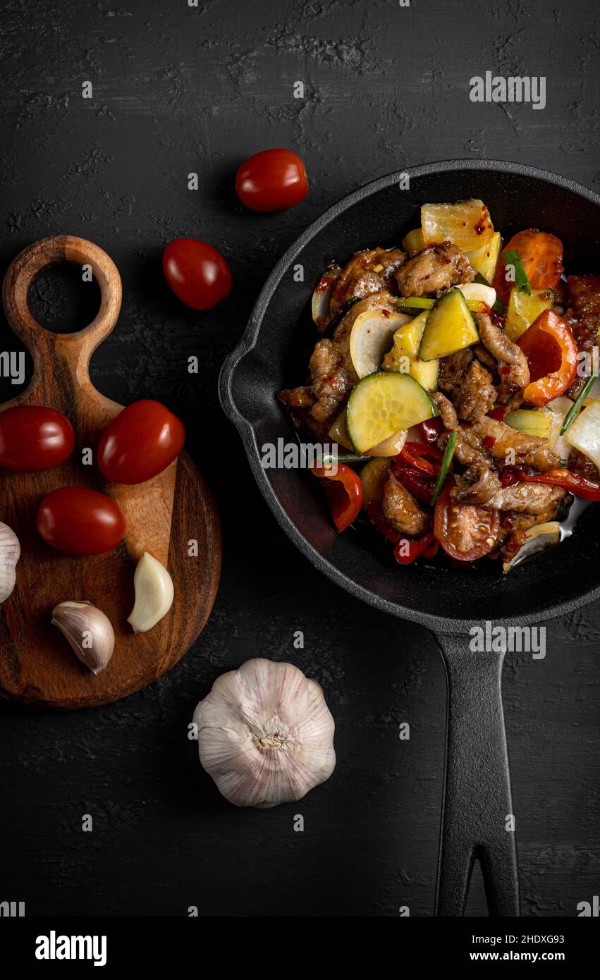 Thai Sweet & Sour Stir Fry Stock Photo - Alamy