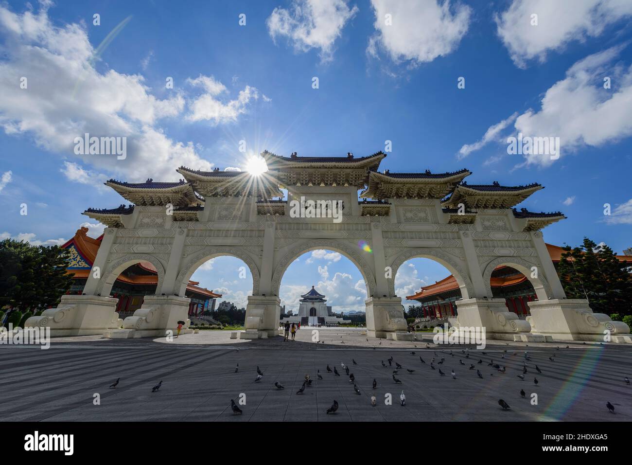 taiwan, main gate, chiang kai shek memorial hall, taiwan democracy park ...