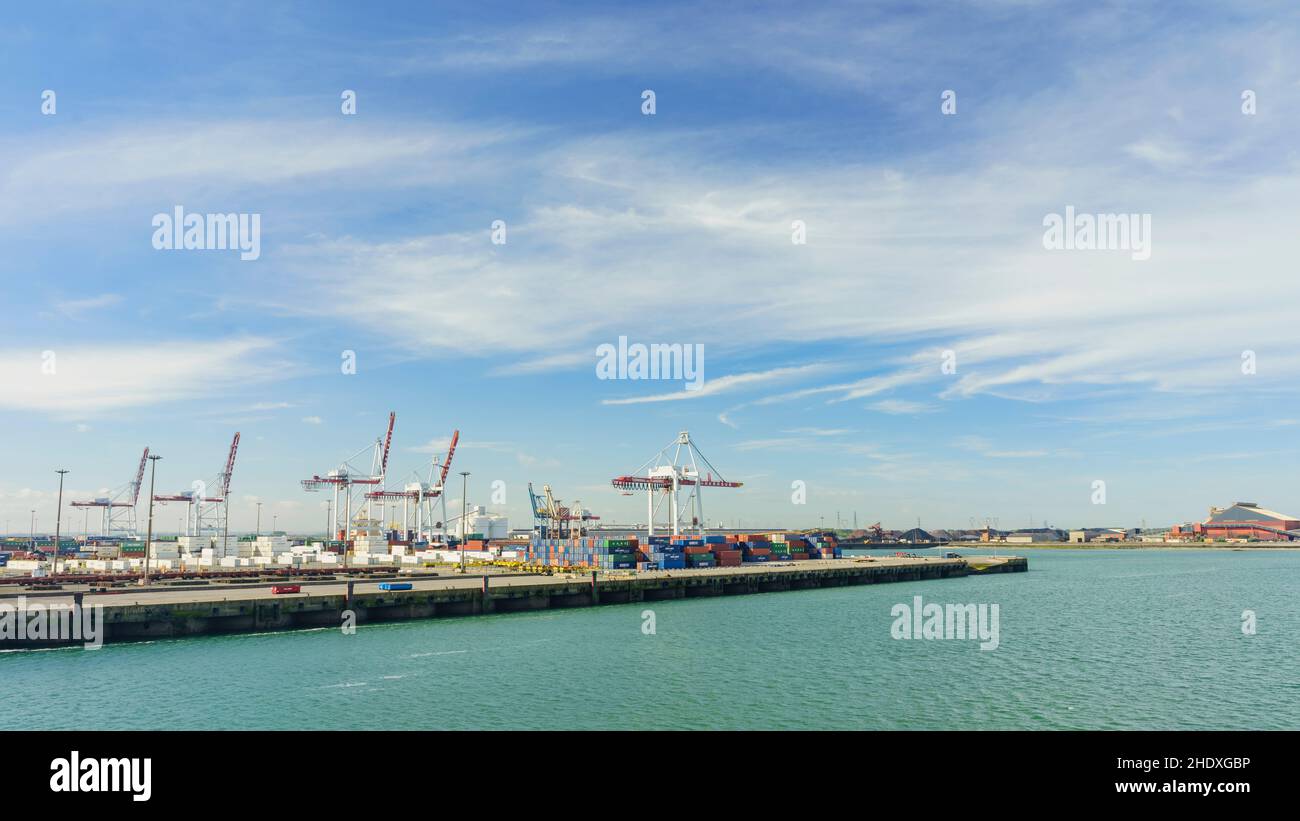container port, harbor city, Dunkirk, container ports, harbor cities ...