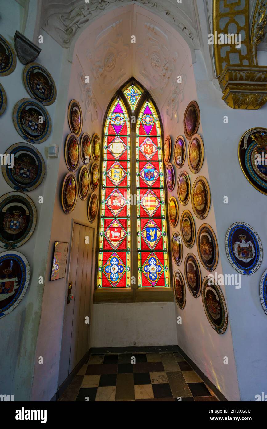 church window, Frederiksborg Castle, church windows Stock Photo - Alamy