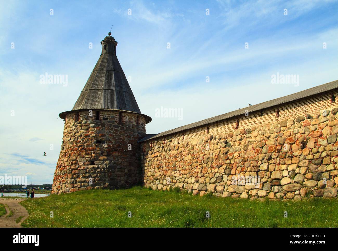 stone wall, Solovetsky Monastery, stone walls Stock Photo - Alamy