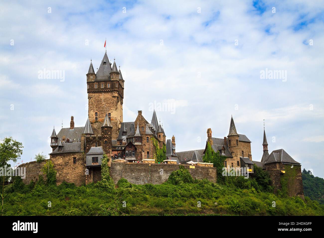 reichsburg castle, cochem, reichsburg castles, cochems Stock Photo - Alamy