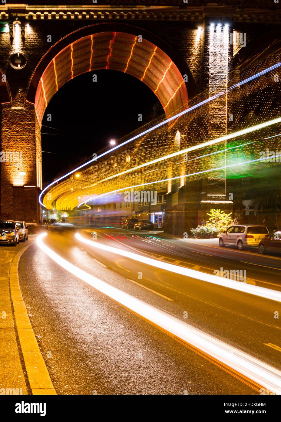 light stripes, road traffic, roads, street, streets Stock Photo - Alamy