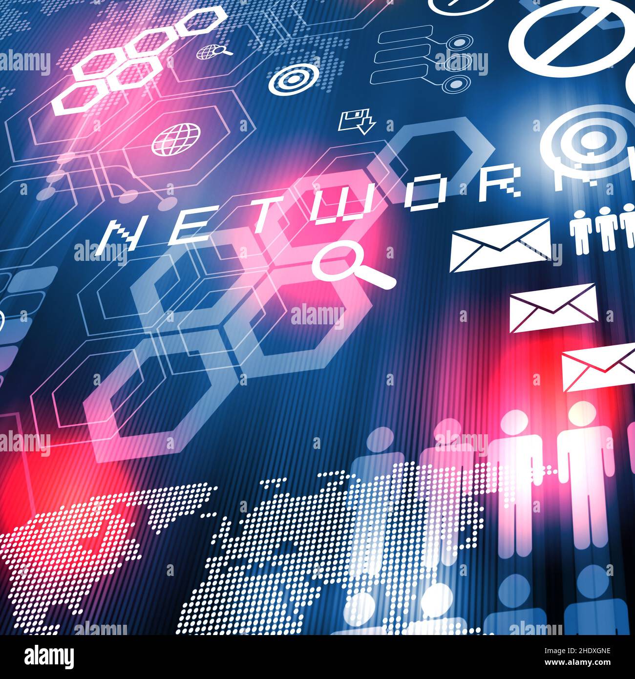 Networked symbols hi-res stock photography and images - Alamy