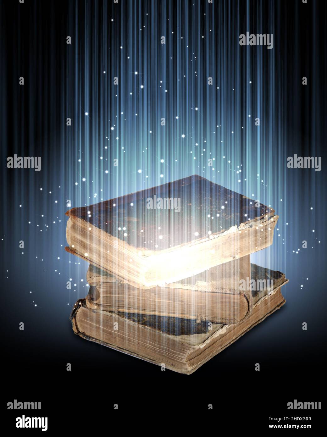 Magical book nobody vertical hi-res stock photography and images - Alamy