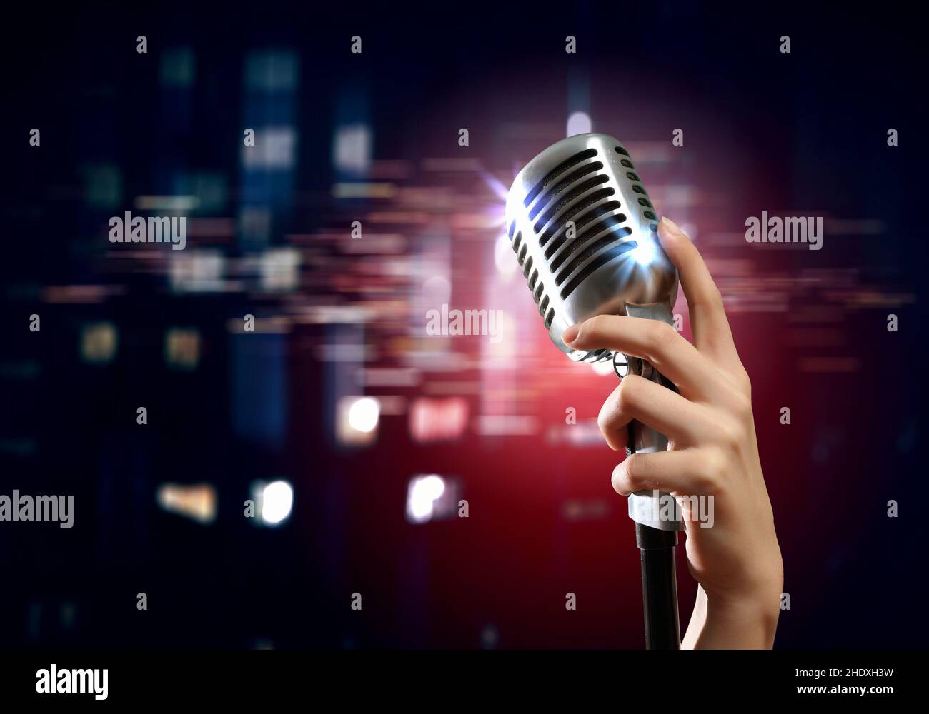 Vocal microphones hi-res stock photography and images - Alamy