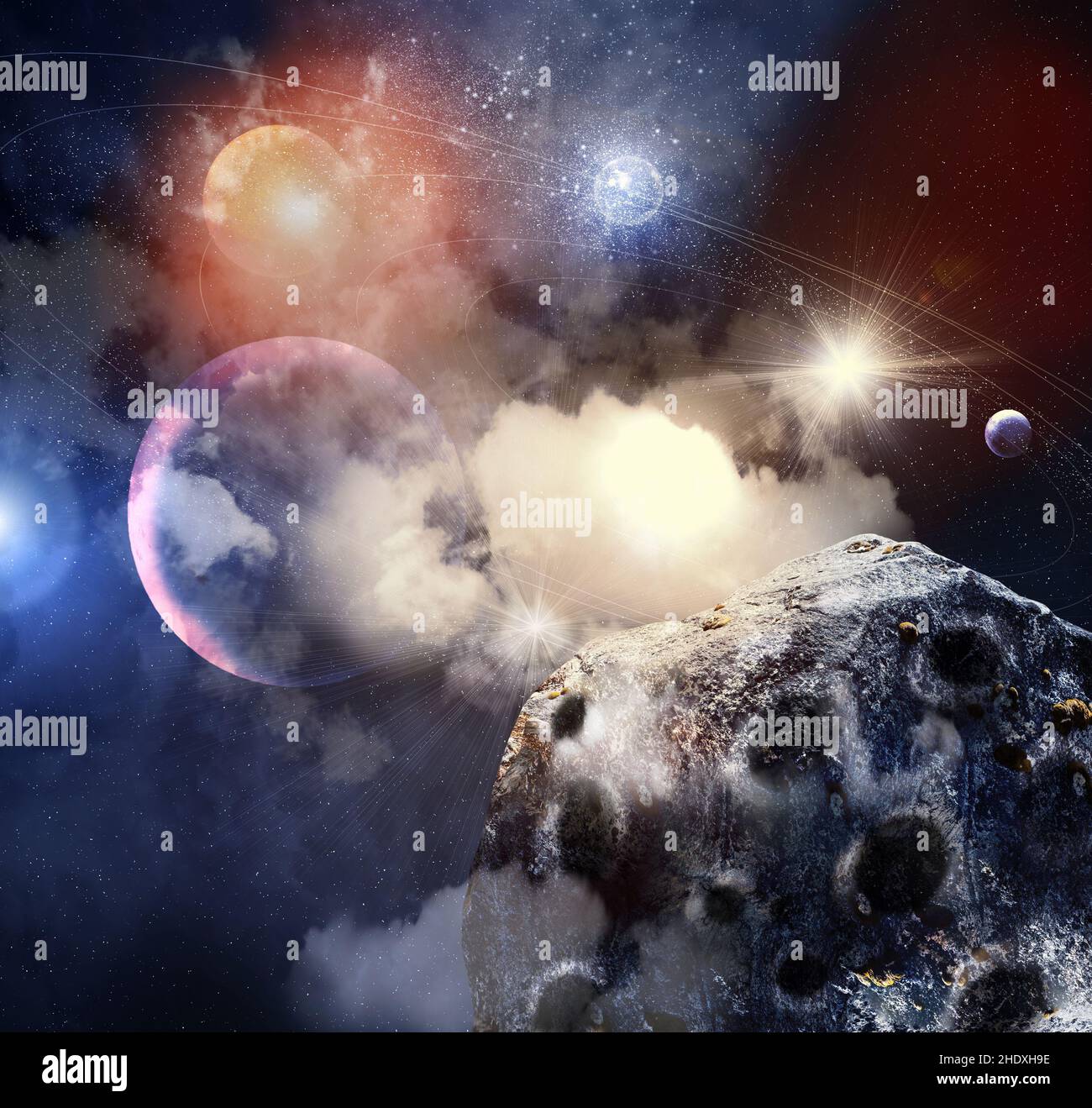 planet, orbit, meteorite, astronomy, planets, orbits, meteorites Stock ...