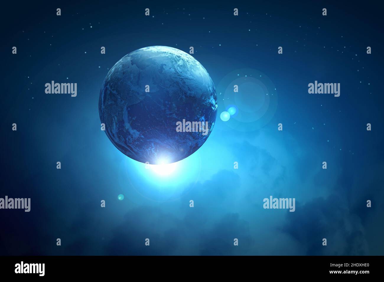 3d illustration earths sun hi-res stock photography and images - Alamy