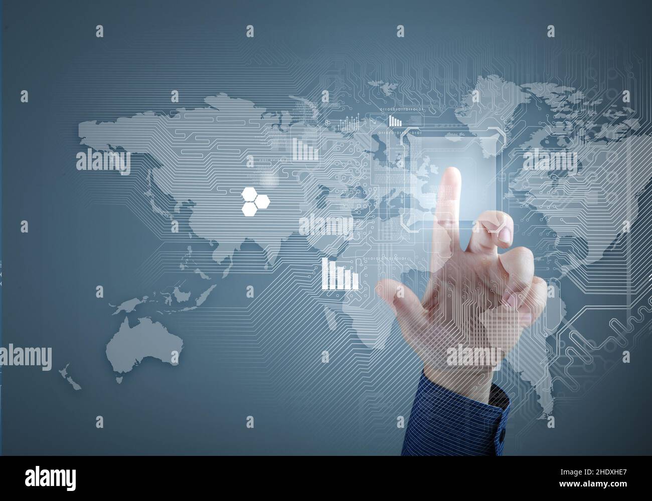 World map fingerprint hi-res stock photography and images - Alamy