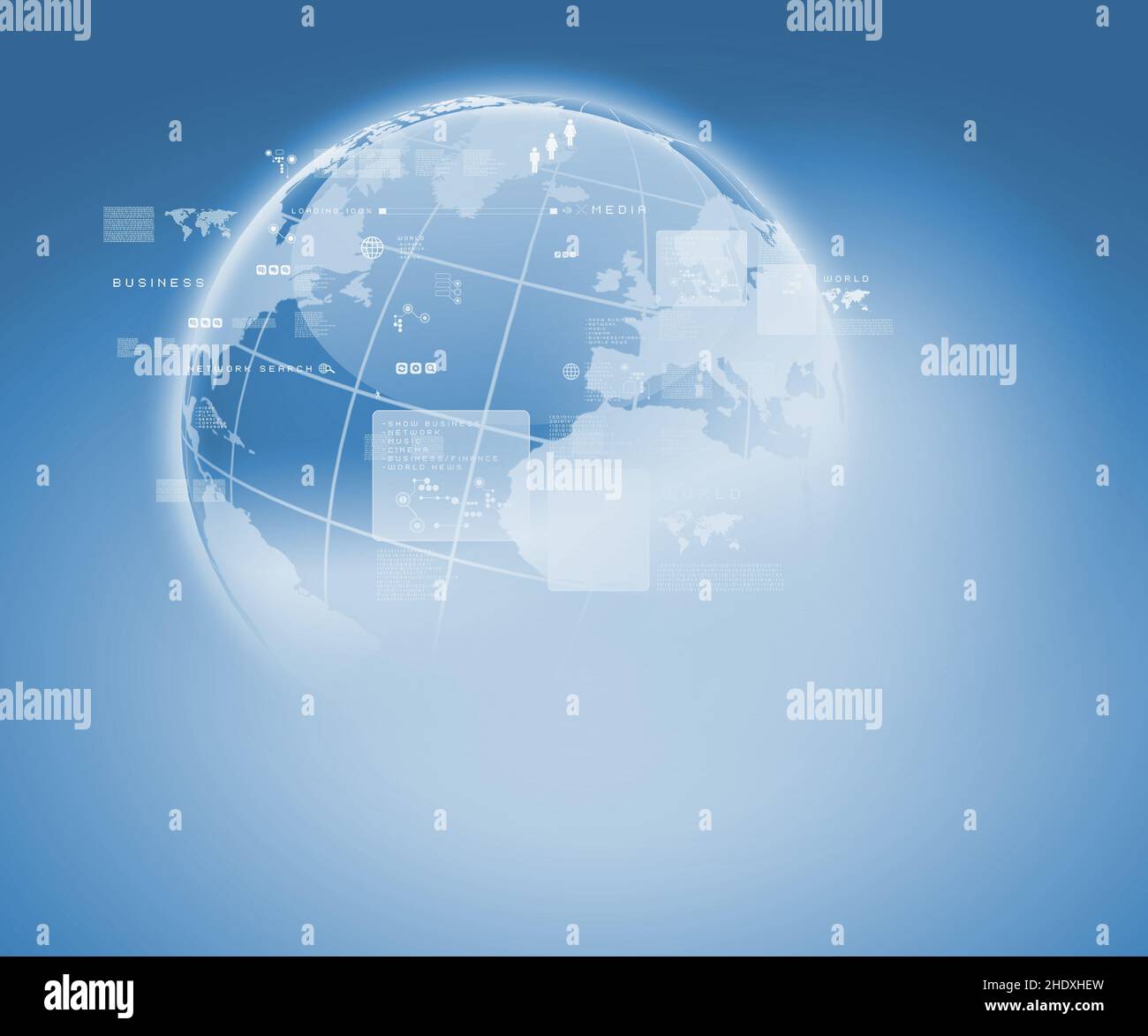 Digitization blue hi-res stock photography and images - Alamy