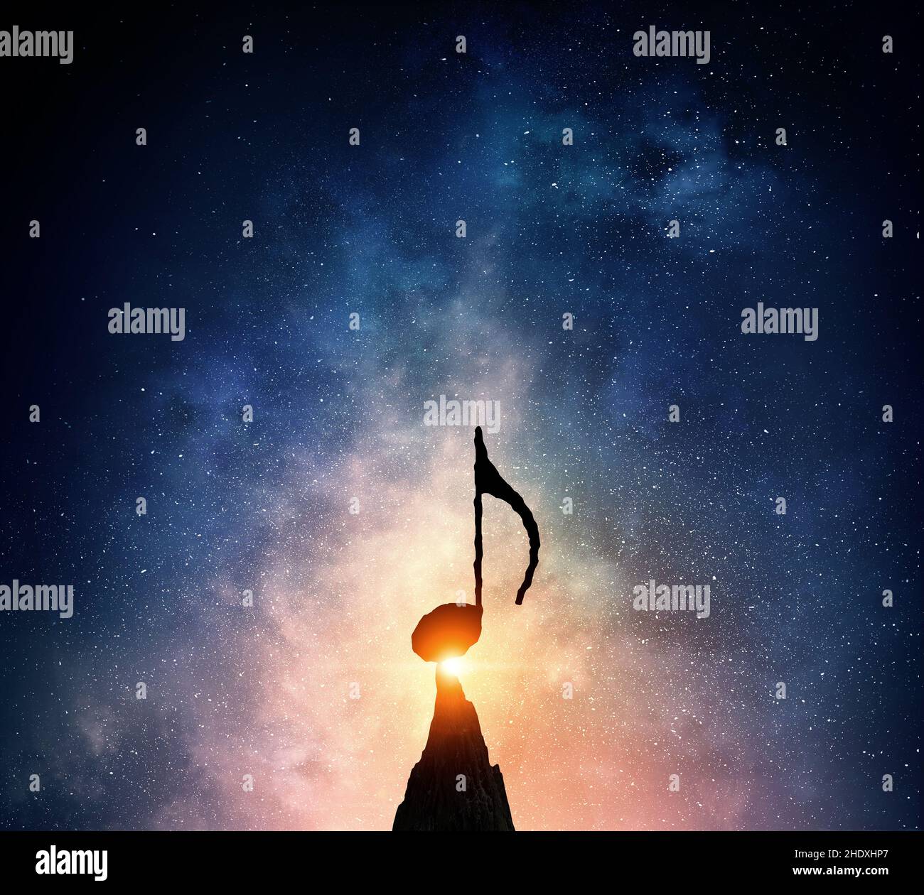 musical note, Night Music, musical notes Stock Photo - Alamy