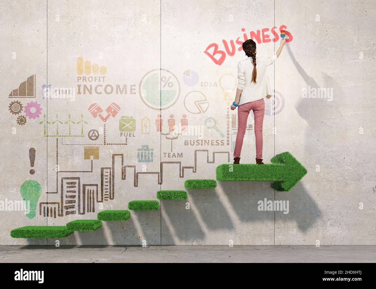 business, upward, diagram, business model, corporate, negocios, upwards ...