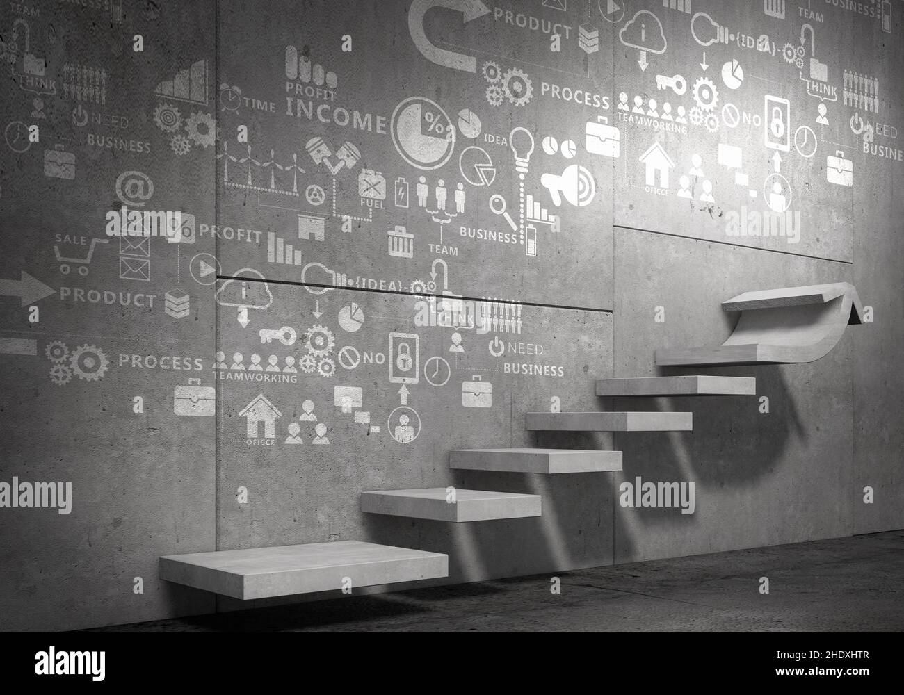 arrow, upward, success stairs, arrows, upwards Stock Photo - Alamy