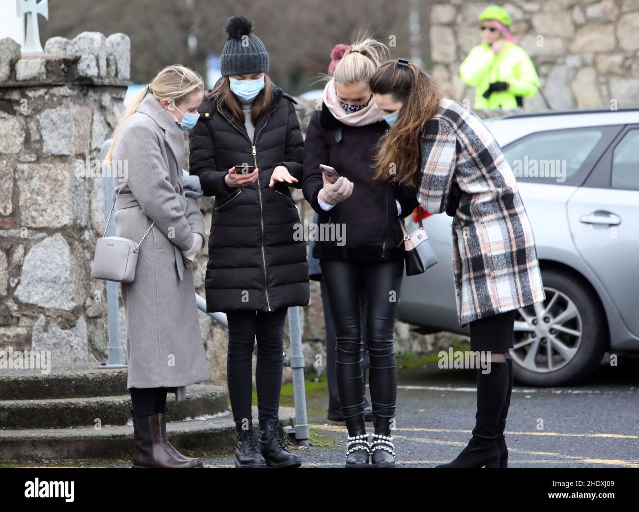 Mourners attend the funeral of Aoife Beary at Our Lady of Perpetual ...