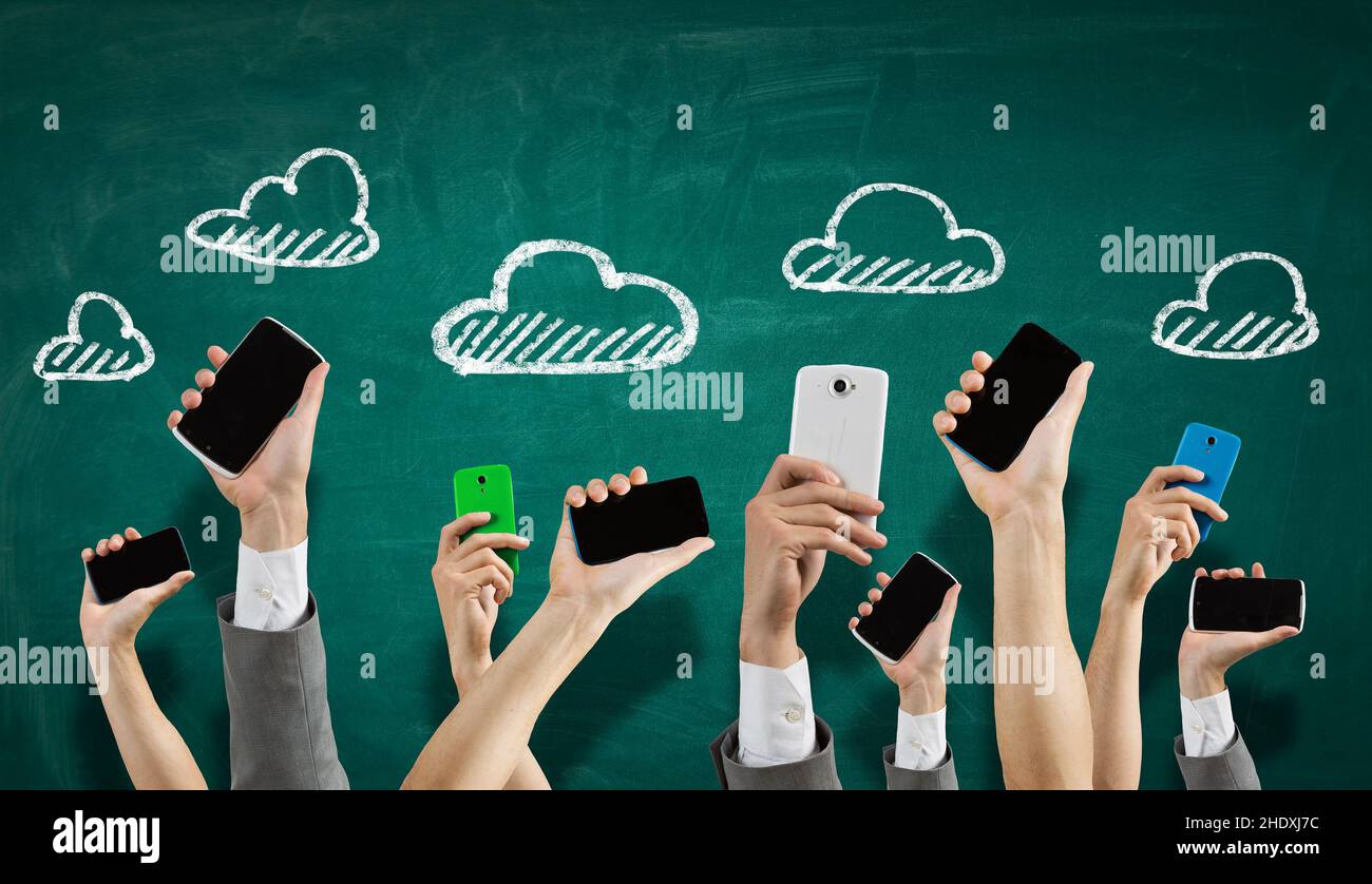 reception, smart phone, cloud-computing, cloud, receptionist ...