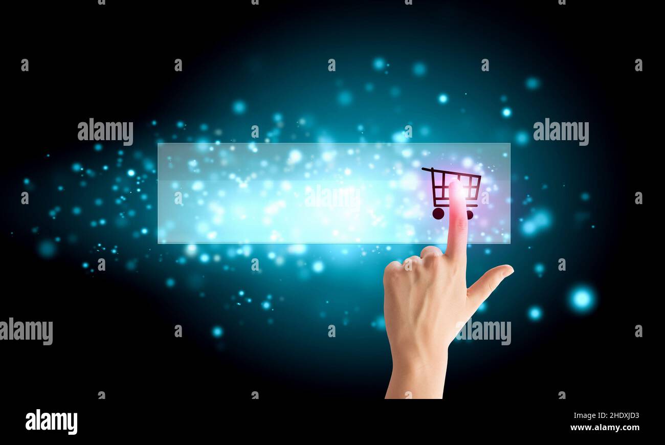 Digital shopping carts hi-res stock photography and images - Alamy