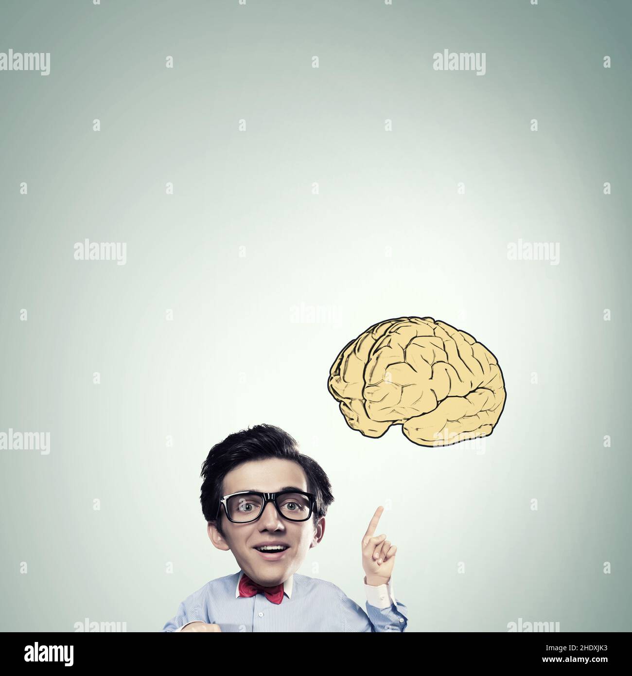 Nerd brain hi-res stock photography and images - Alamy