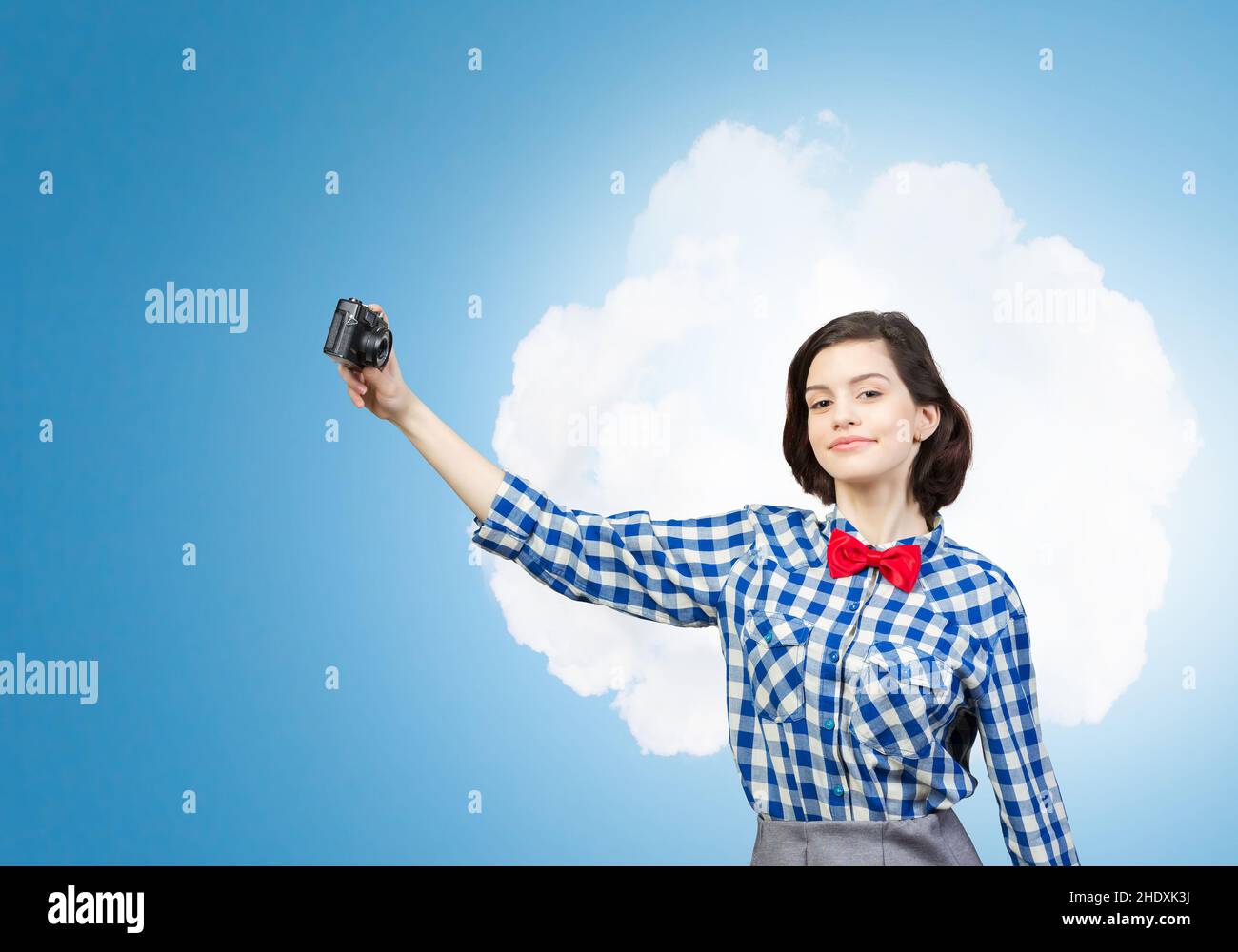 retro, photographer, photograph, selfie, old fashioned, retro style ...