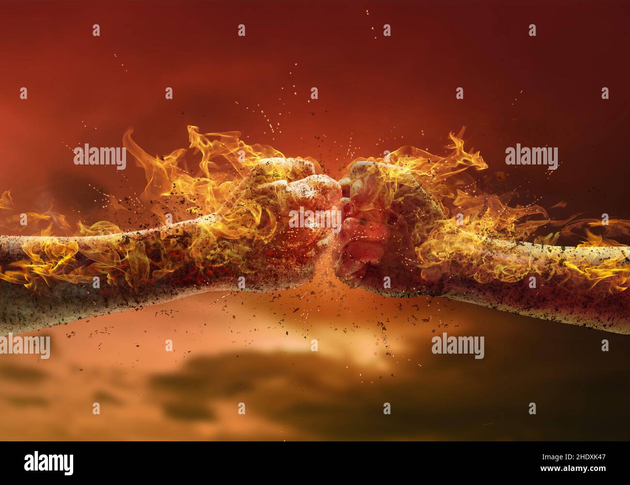 Two fists fight hi-res stock photography and images - Alamy