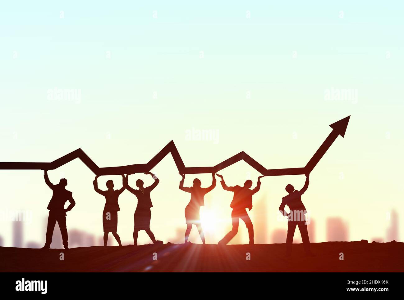 Rising six hi-res stock photography and images - Alamy